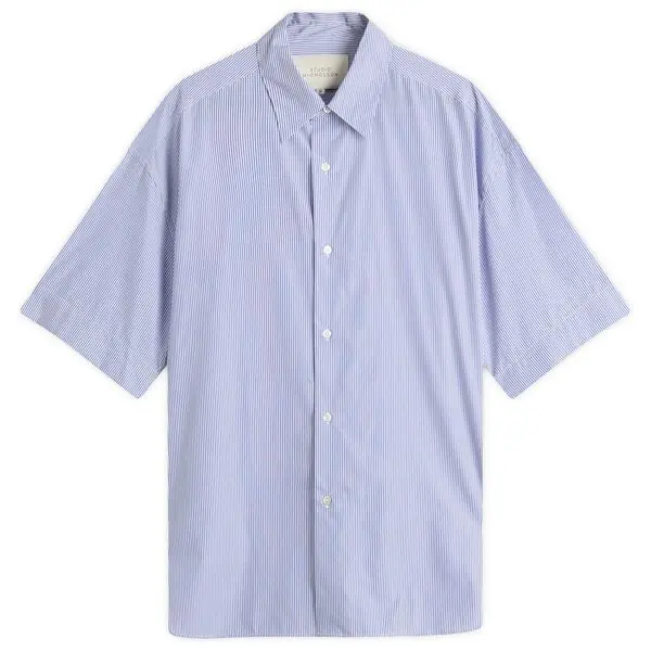 Studio Nicholson Sorono Stripe Short Sleeve Shirt