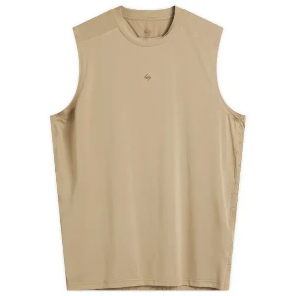 REPRESENT 247 Contour Run Tank T-shirt - Pebble