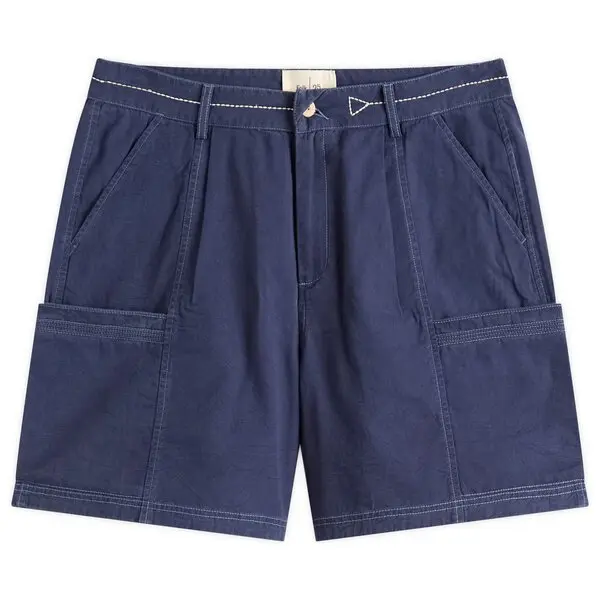 Folk Lunar Textured Cotton Shorts