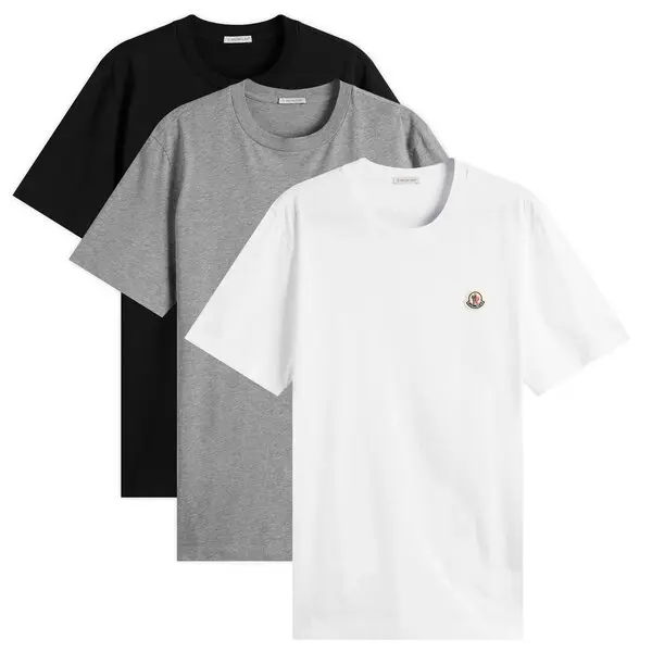 Moncler 3-pack Short Sleeve T-shirts - Multi