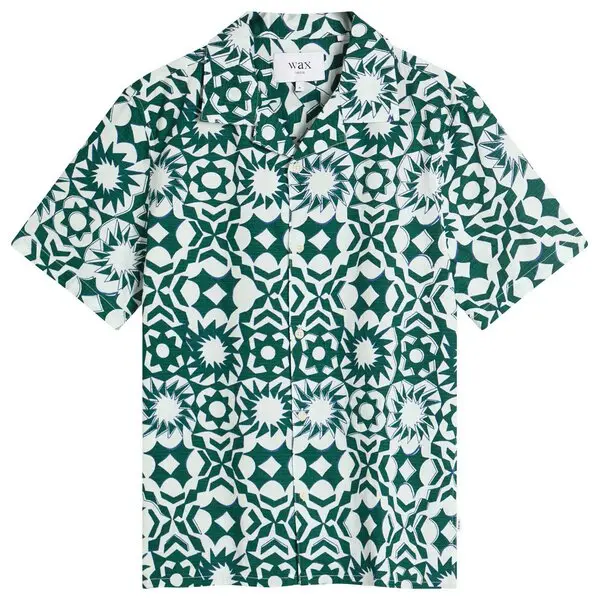 WAX LONDON Didcot Sketch Geo Vacation Shirt
