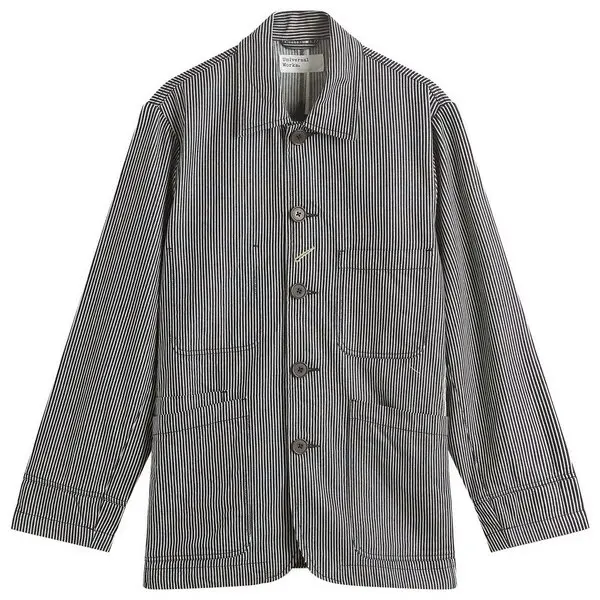 Universal Works Hickory Stripe Original Bakers Jacket