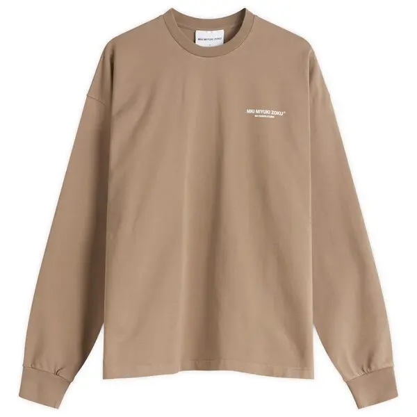 MKI MIYUKI ZOKU Design Studio Long Sleeve T-shirt - Mushroom