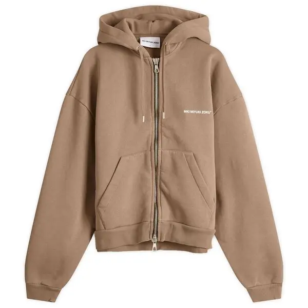 MKI MIYUKI ZOKU Uniform Zip Hoodie - Mushroom