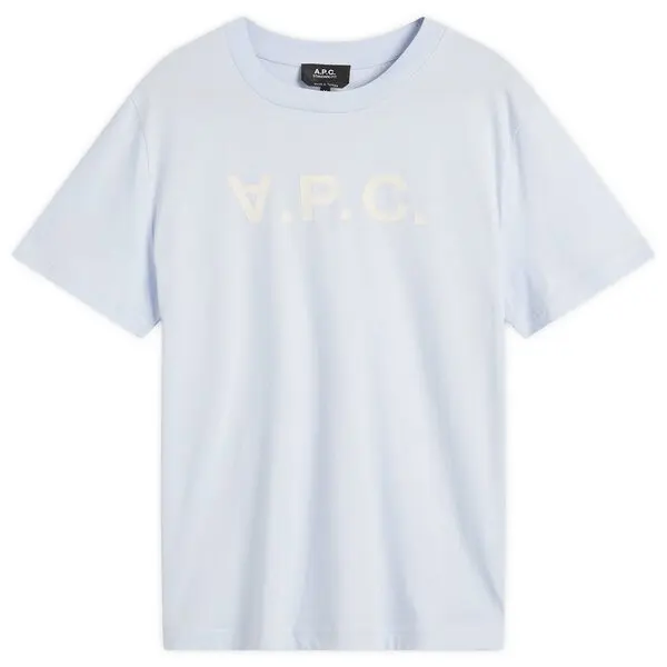 A.p.c. Vpc Logo T-shirt - Sky Blue/white
