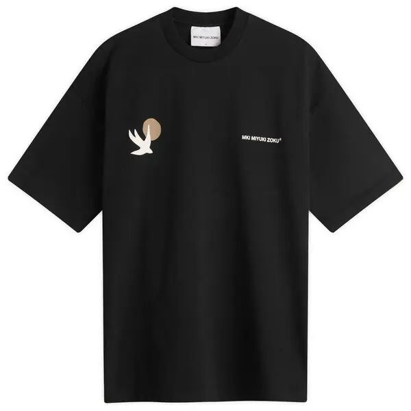 MKI MIYUKI ZOKU Swallow T-shirt - Black