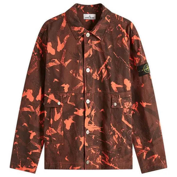 Stone Island Scan Camo Ripstop-ovd Shirt Jacket