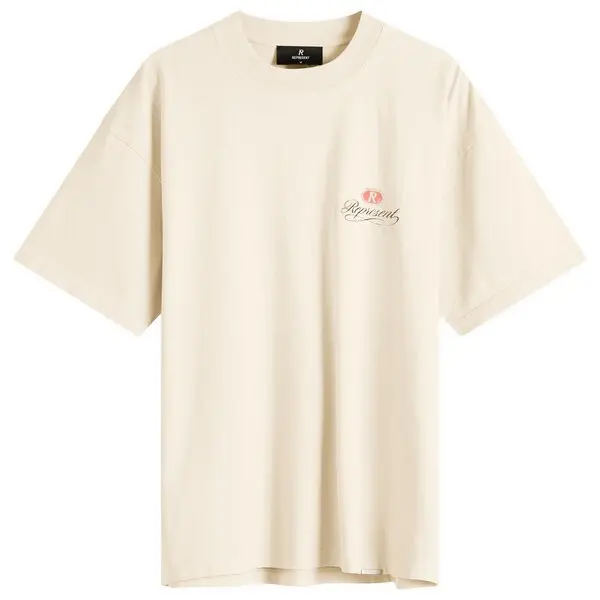 REPRESENT Grand Vintage Hand Drawn T-shirt - Aged White