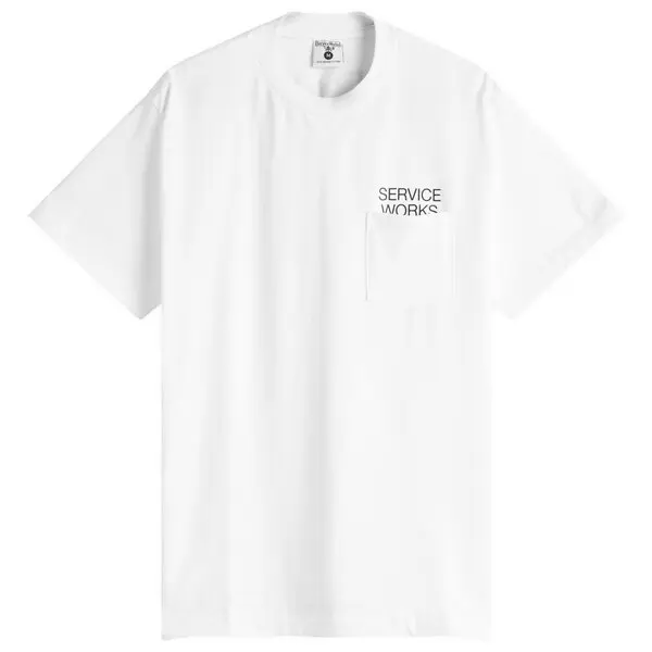 SERVICE WORKS Nourish Pocket T-shirt - White
