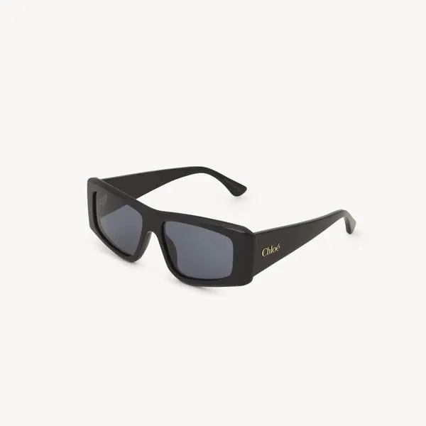 Chloé Izia Rectangle Sunglasses - Black