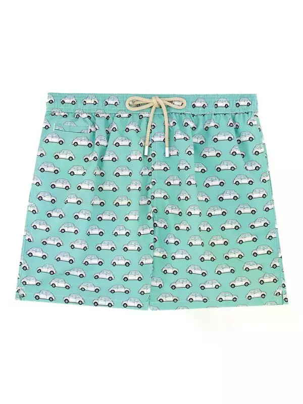 MC2 SAINT BARTH Printed Swim Shorts - Blue