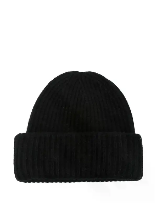 Soft Goat Cashmere Beanie - Black