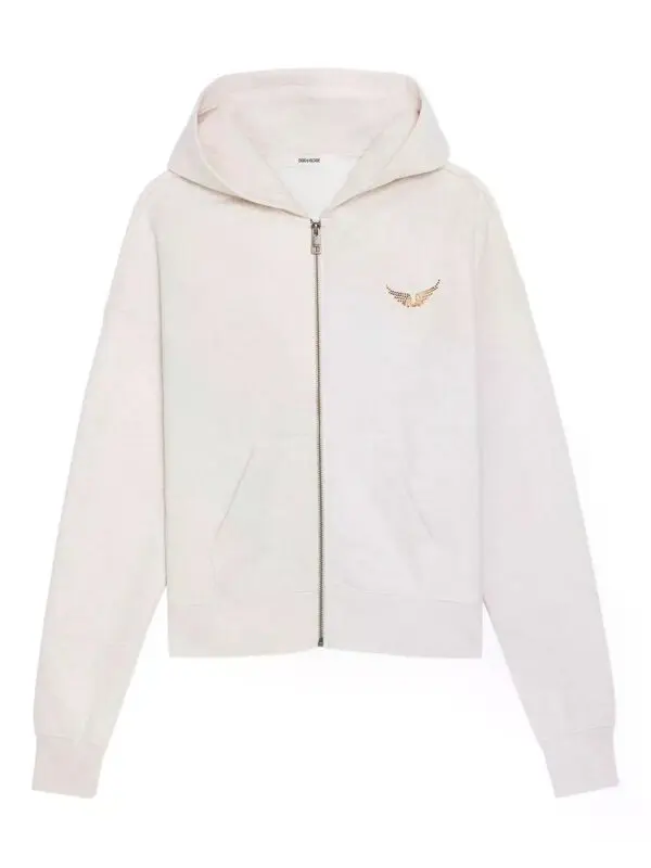 Zadig&Voltaire Zip-front Hoodie - Neutrals
