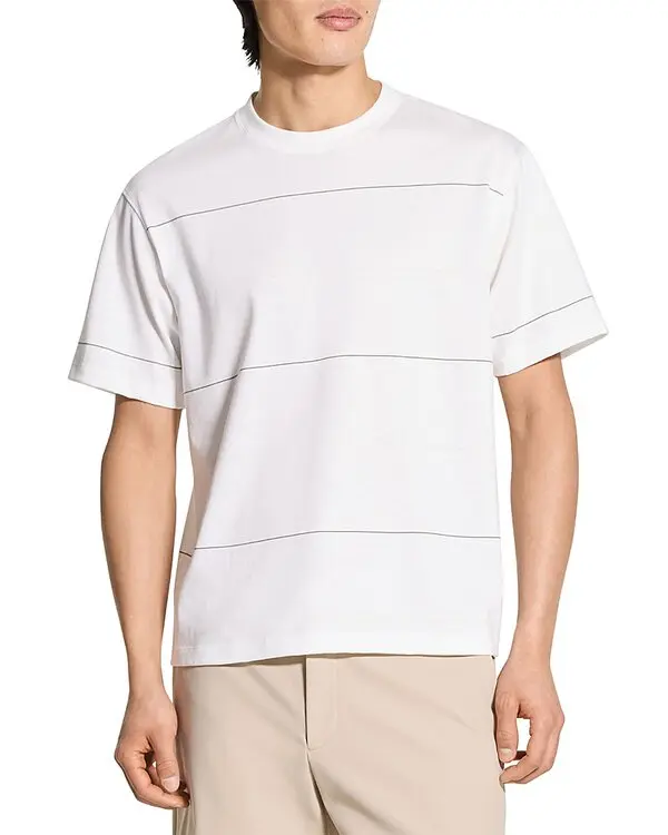 Theory Relaxed Tee - White Multi