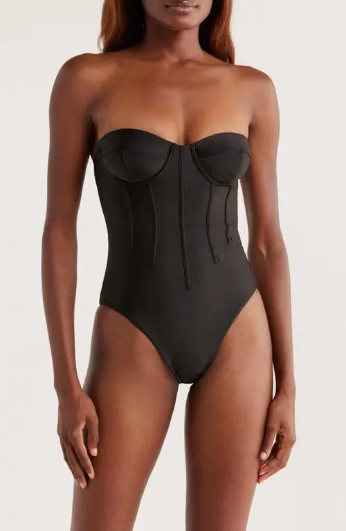 KULANI KINIS Contour Underwire Strapless One-piece Swimsuit