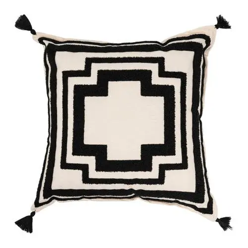 OLIVE & LINEN Geometric Tufted Throw Pillow Cover