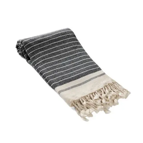 OLIVE & LINEN Mila Turkish Towel - Dark