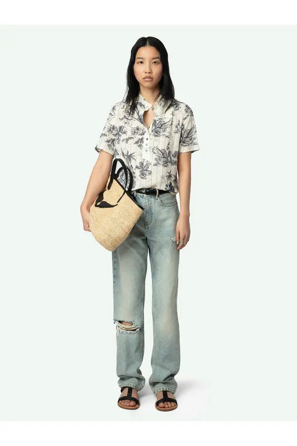Zadig&Voltaire Topher Top - Neutral / White