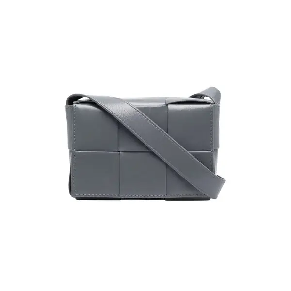 Bottega Veneta Mini Cassette Cross Body Bag - Grey