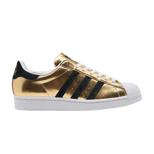 Adidas Superstar Metallic Sneakers - Gold