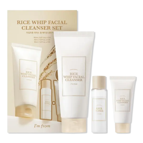 I'M FROM Rice Whip Facial Cleanser Set