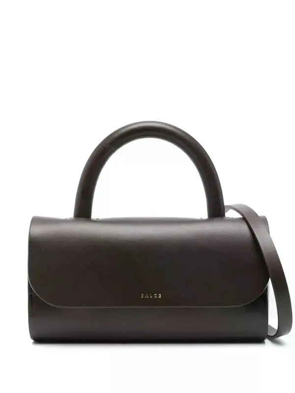 SALCE Leather Tote Bag - Brown