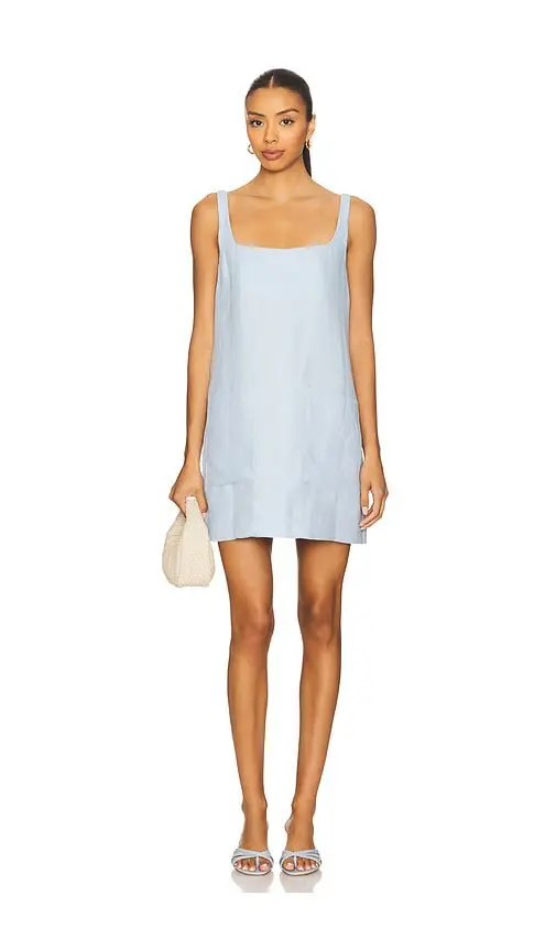 Bondi Born Delphi A-line Mini Dress - Sky