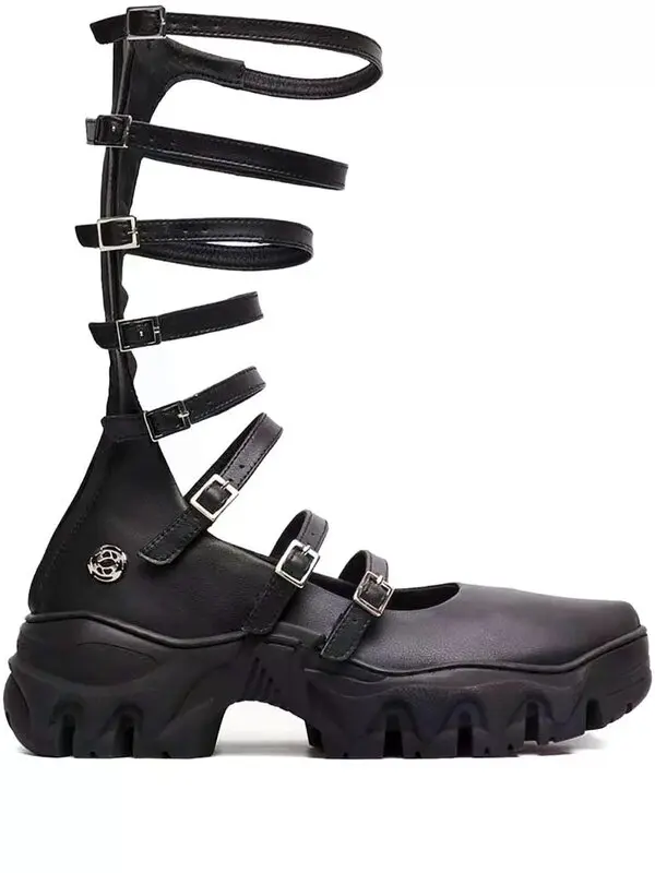 ROMBAUT Strappy Buckled Ballet Flats