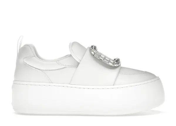 ROGER VIVIER Viv' Up Crystal Buckle Sneakers