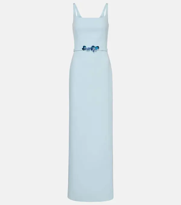 Safiyaa Kristena Embellished Gown - Blue