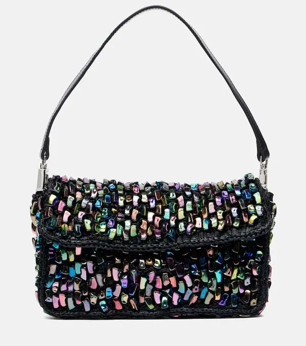 Staud Timmy Beaded Shoulder Bag - Multicoloured