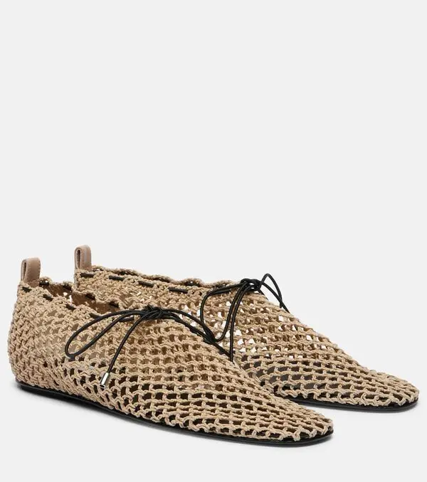 TOTÊME Crochet Flats - Beige