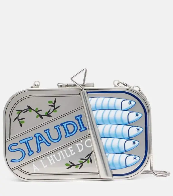 Staud Ines Tin Metal Clutch - Multicoloured