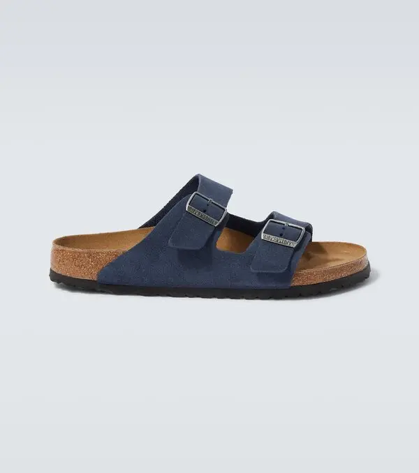 BIRKENSTOCK Arizona Suede Sandals - Blue