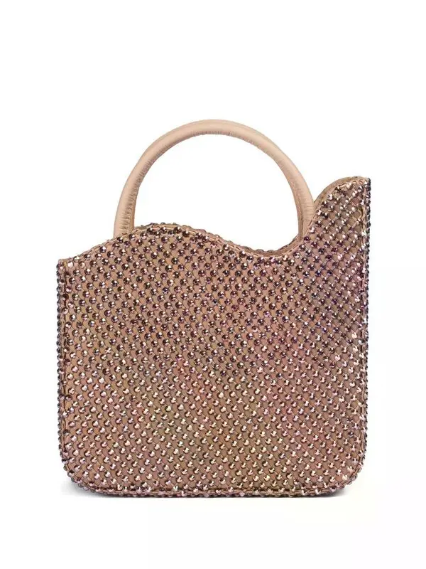 LE SILLA Rhinestone-embellished Tote - Neutrals