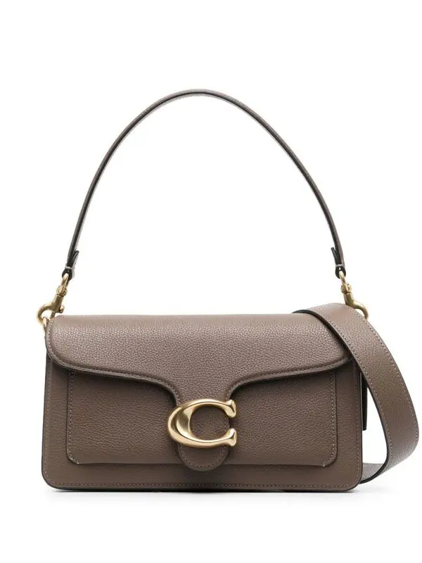 Coach Tabby 26 Leather Shoulder Bag - Grey