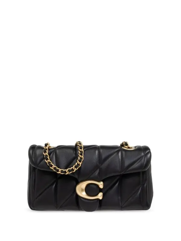 Coach Shoulder Bag With Pushlock Closure - Black