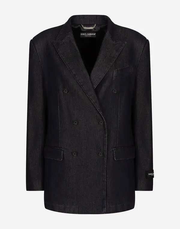 Dolce & Gabbana Double-breasted Denim Taormina-fit Jacket - Multicolor