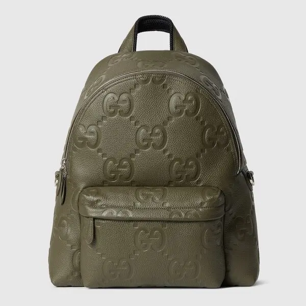 Gucci Gg Jumbo Medium Backpack - Green