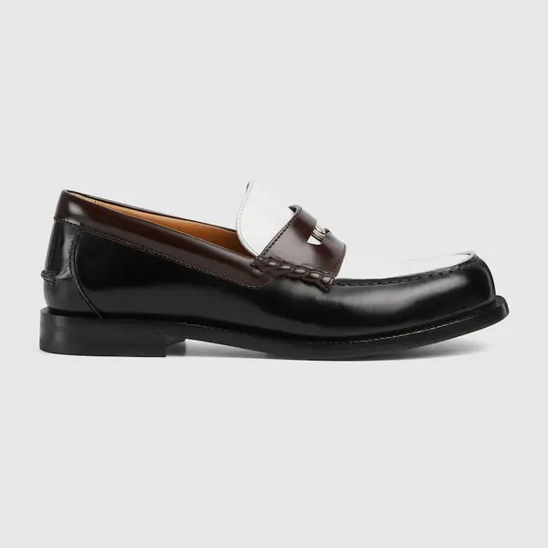 Gucci Loafer With Removable Detail - White