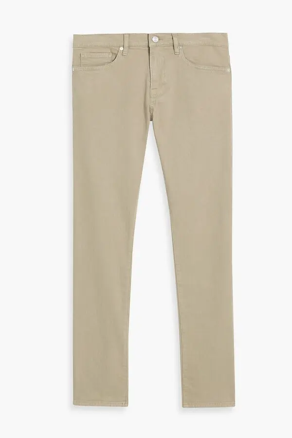 FRAME L'homme Slim-fit Denim Jeans - Beige