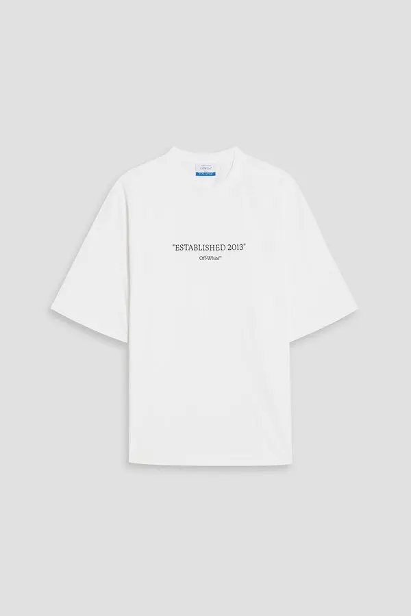 Off-White Printed Cottonjersey Tshirt