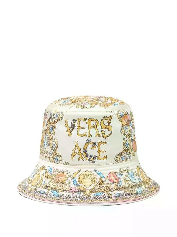Versace Underwater Barocco Bucket Hat - Neutrals