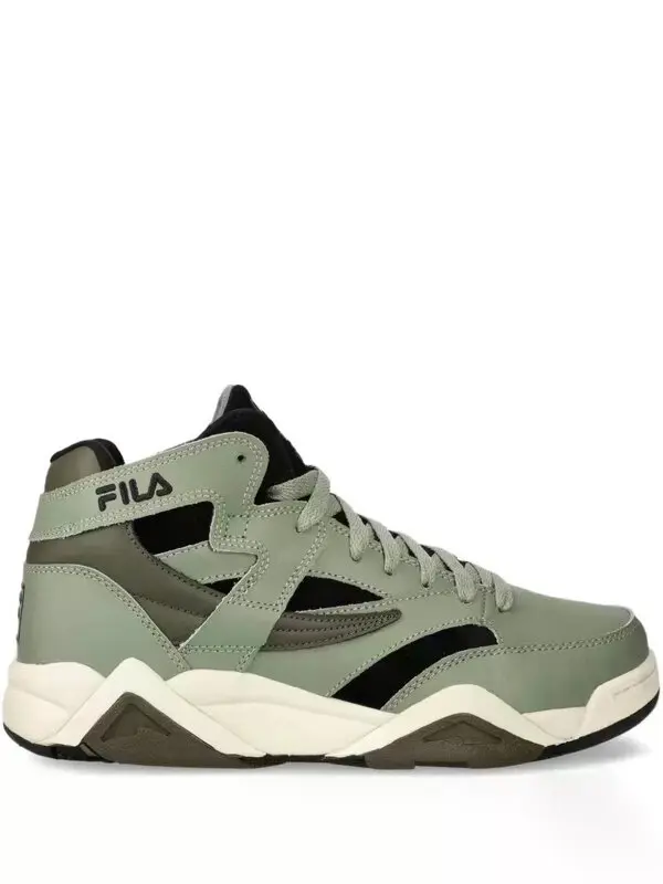 Buy FILA Leather High-top Sneakers Green At 5% Off Editorialist