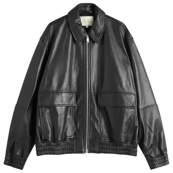 STUDIO NICHOLSON Bomber Jacket サイズ0 STUDIO NICHOLSON Piston Leather Bomber Jacket for Men | MR PORTER