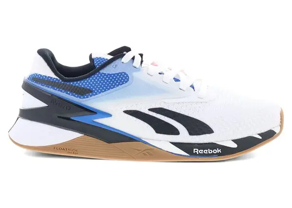 REEBOK Nano X3 Mismatched Sneakers - White/neon Cherry/electric Cobalt Blue