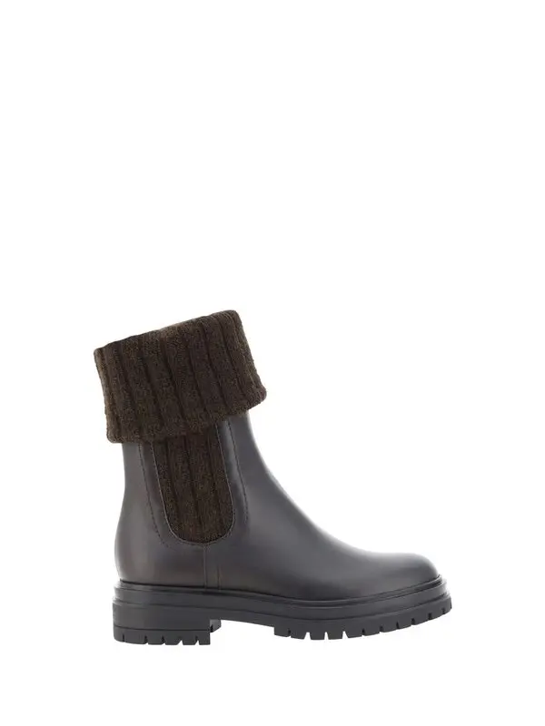 GIANVITO ROSSI Leather Ankle Boots