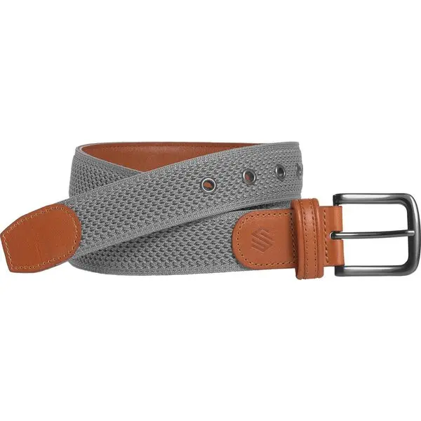 Johnston & Murphy Amherst Engineered Knit Belt - Gray