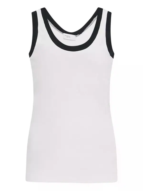 Rosetta Getty Scoop-neck Tank Top - White