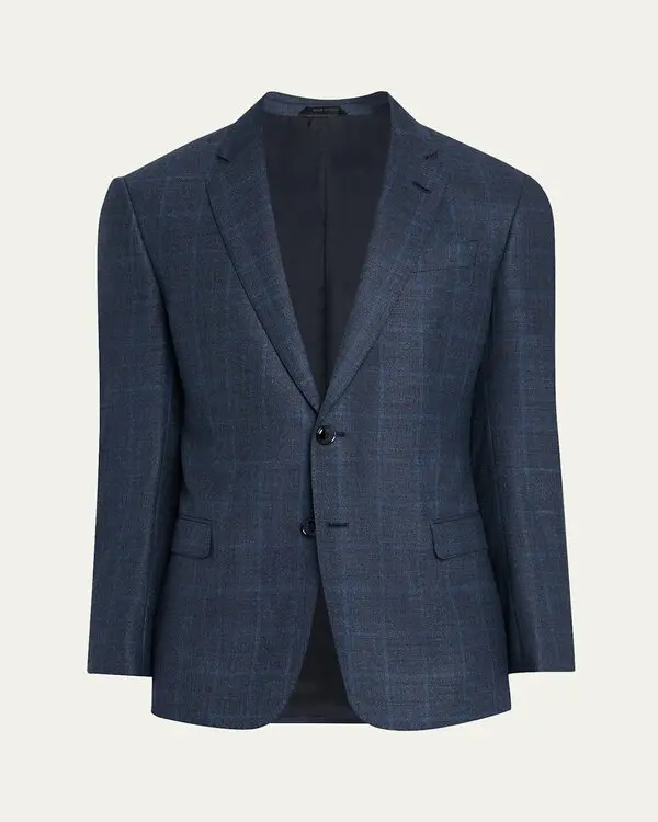 Giorgio Armani Wool And Cashmere Soft Check Sport Coat